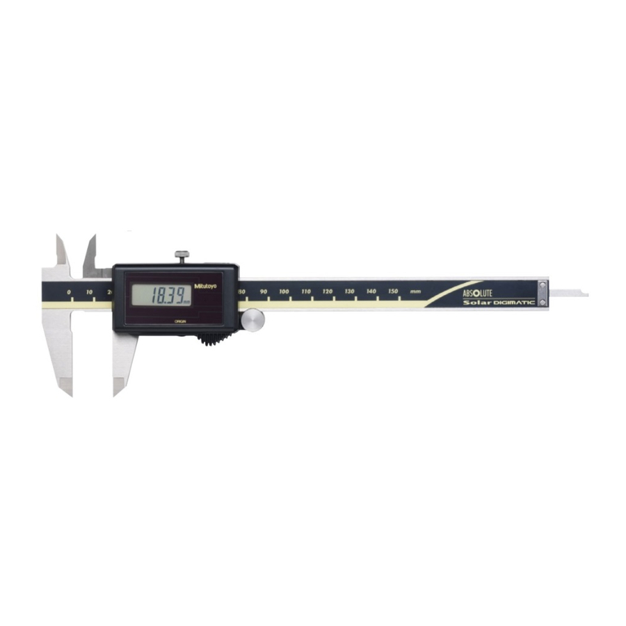 MITUTOYO ABS DIGIMATIC BEDIENUNGSANLEITUNG Pdf-Herunterladen | ManualsLib